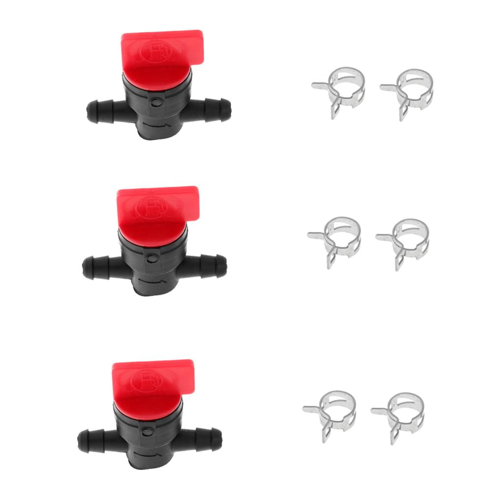 3pcs Fuel Gas Hose Inline straight Cut Off for Riding Mower - Walmart.com