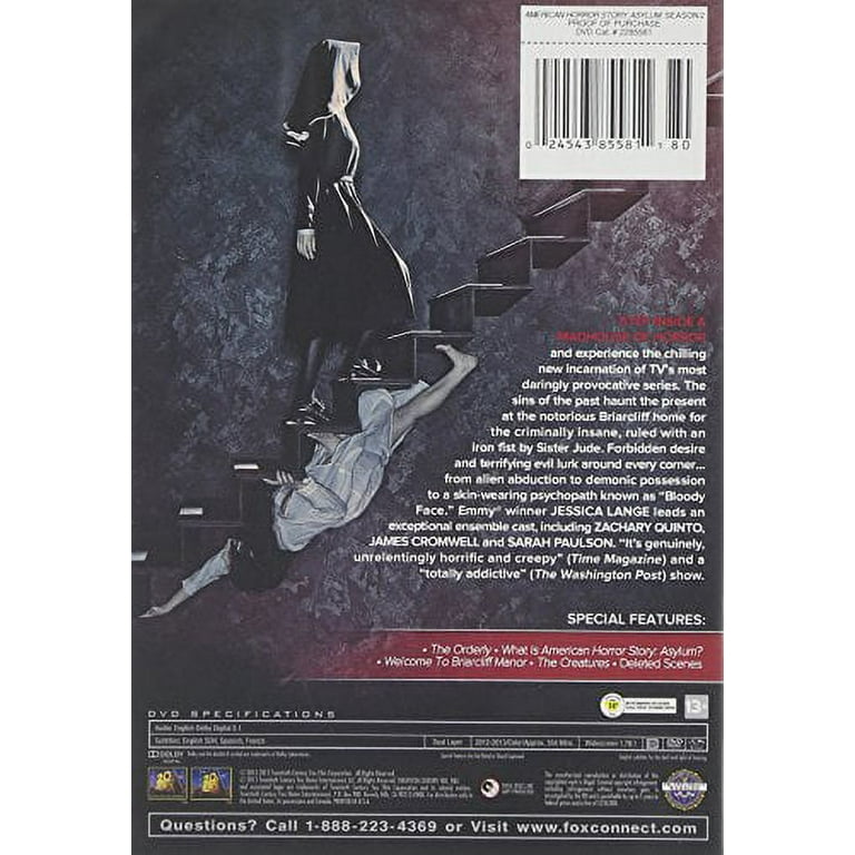 Portada Del Dvd De American Horror Story Asylum American Horror Story