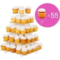5 Tier Square Cupcake Stand - Premium Cupcake Holder - Acrylic Cupcake ...