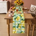 Country Lemon Table Runner - 120 Inch Long Farmhouse Branches Yellow ...