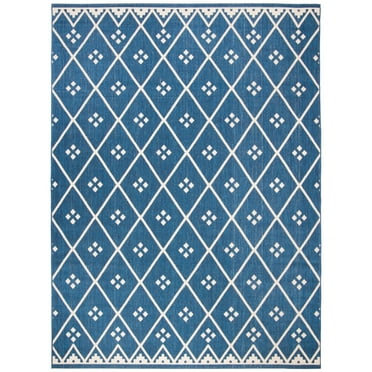 SAFAVIEH Courtyard Neville Geometric Trellis Indoor/Outdoor Area Rug, 8 ...