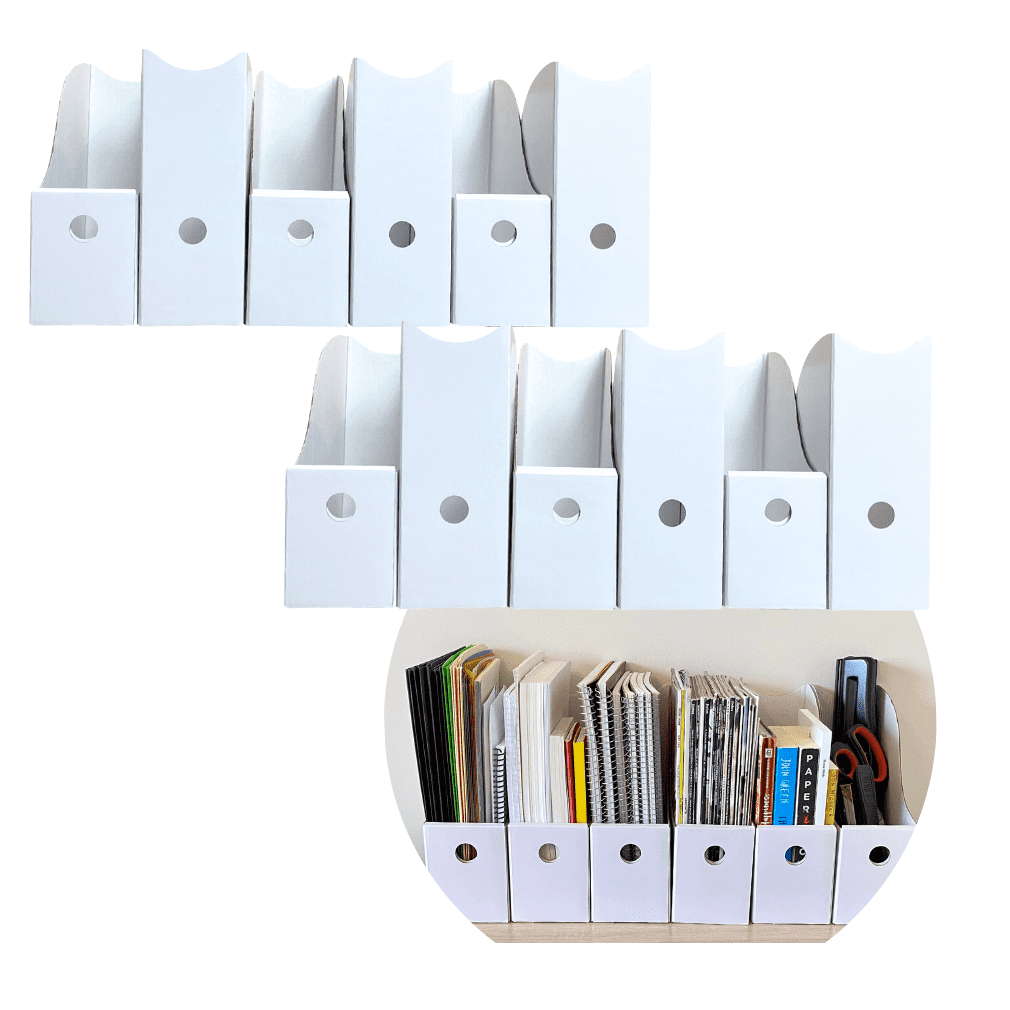 Evelots 12 Pack Magazine File Holder Organizer-Improved Front Fold ...