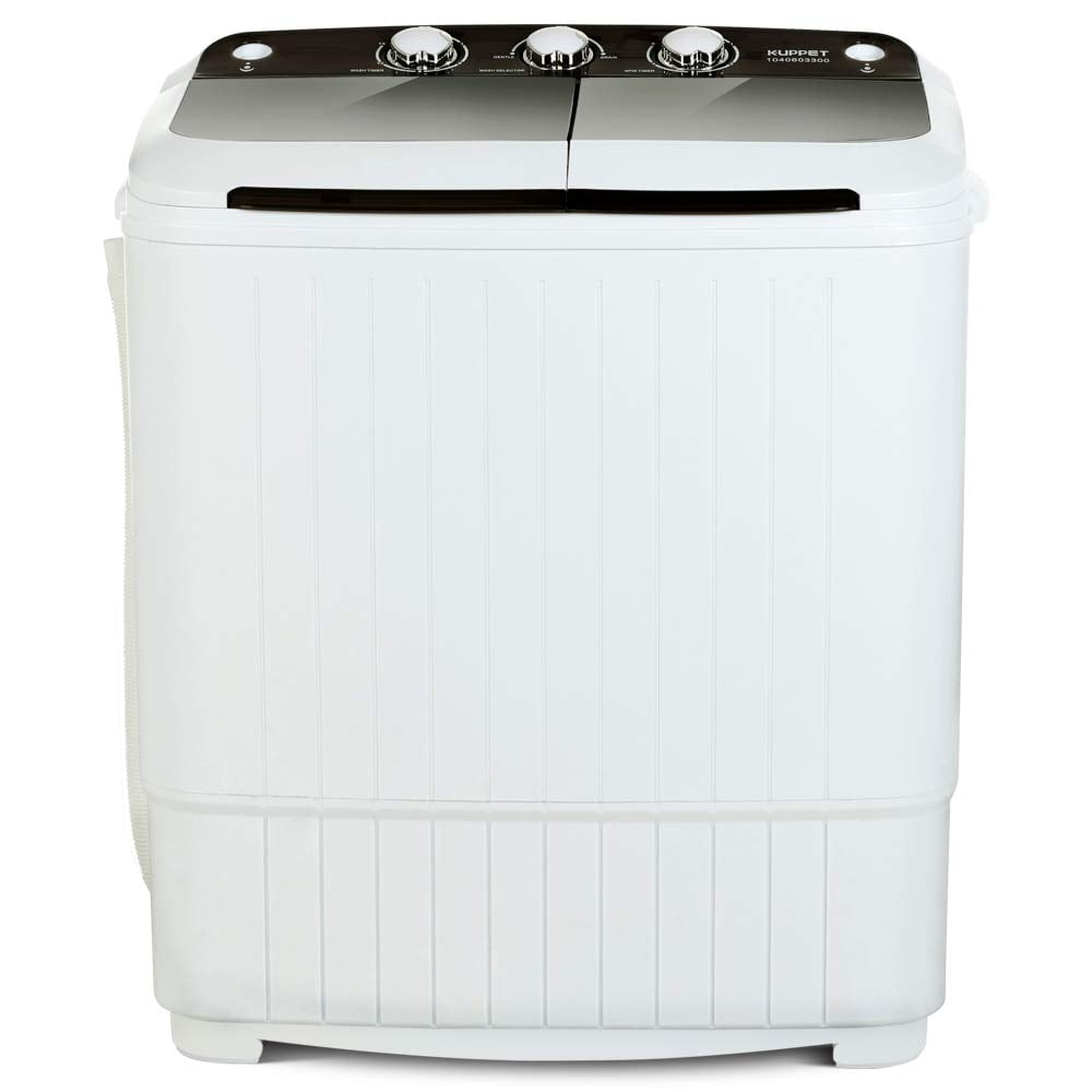 KUPPET Portable Washing Machine, 17lbs Compact Twin Tub Wash&Spin Combo ...