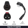Lectron TeslaJ1772BlkUSA Tesla to J1772 Adapter (Black) - Walmart.com