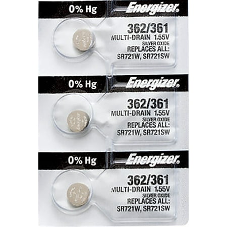 3 x Energizer 362 Watch Batteries, SR721SW or 361 Battery | Walmart Canada