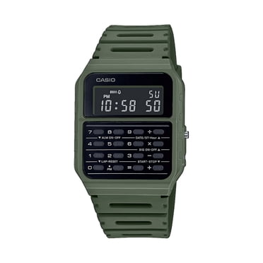 Casio Men's Vintage CA53W-1 Calculator Watch with Dual Time, Auto ...