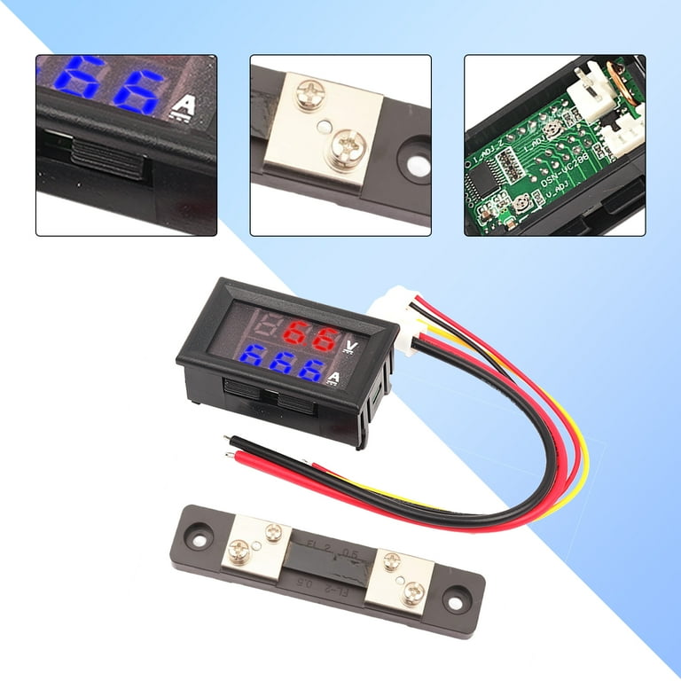 Car Amp Meter 2Pack Dual Display Volt Voltmeter Pakistan Amp Meter Dc