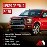 AMERICAN MODIFIED Armor Grille w/ Off Road Lights for 2015-2017 Ford ...