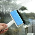 Window Cleaner, Extendable Squeegee and Scrubber, Dual-Action Scrubbing ...
