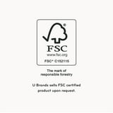 U Brands Modern Noir 19 Pocket, Expanding Letter Size File Folder ...