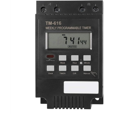 TILIYHELLO 220V Digital Weekly Programmer Timer Switch Energy Saving Electric Switch for Lamps ...