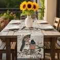 Table Runner Dresser Scarves 90 Inch Long,Colorful Bird Leaves Tree ...