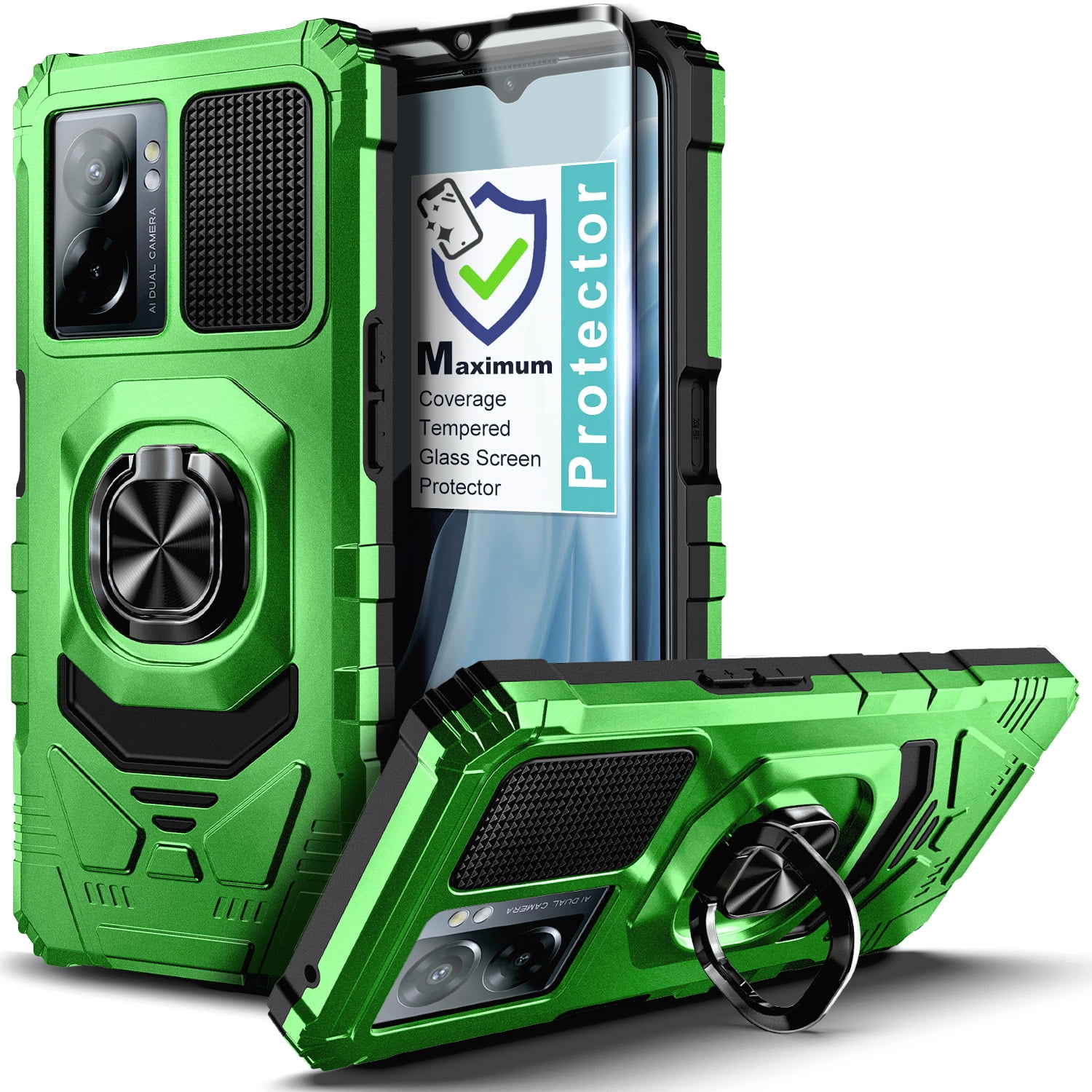 Nagebee Phone Case Compatible for OnePlus Nord N300 5G with Tempered ...