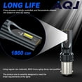 1156 LED Bulb, 1700LM 6500K White, 300% Brighter 1:1 Size, 7506 BA15S ...