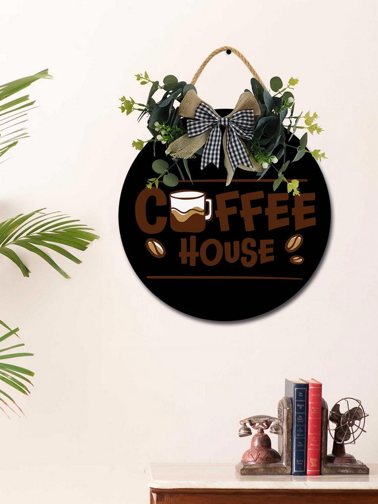 Eveokoki Coffee House Sign Rustic Wood Coffee Sign Farmhouse Coffee Bar ...