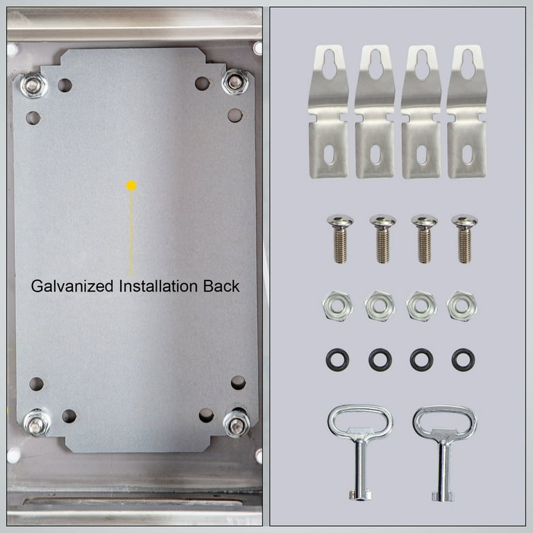 16x12x8 Inch Wall Mount Electrical Box VEVOR 16x12x8 Inch Stainless ...