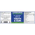 LifeSource Vitamins Anti-B Tooth and Gum Support with Natural Herbs ...