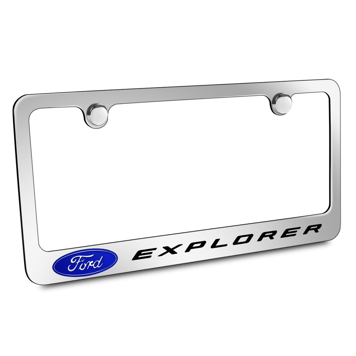Ford Explorer Chrome Metal License Plate Frame - Walmart.com