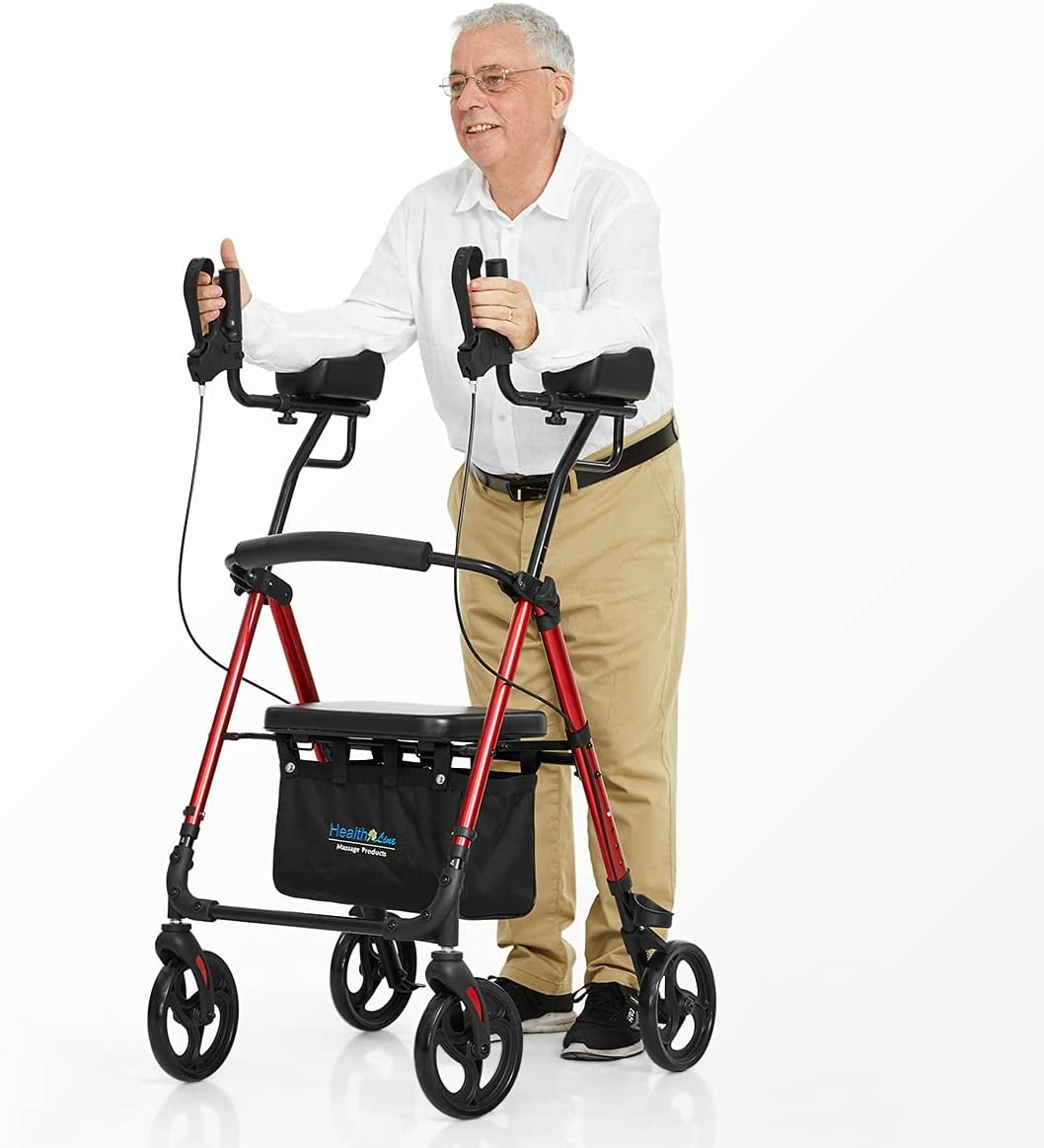 Health Line Up Rollator Walker with Armrest and Seat, Red in Nepal at ...