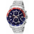 Invicta Specialty Men 45mm Stainless Steel Silver Blue+White dial ...