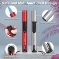 2 Pack Torch Lighter with Fuel Level Window, Adjustable Fire Jet Torch ...