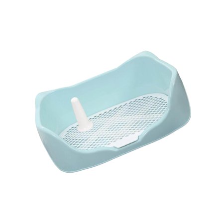 Dog Potty Tray with Removable Post Size 40x36x14cm Dog Litter Pan ...