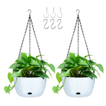 Exaco Euro Pot Hanging Planter - Set of 2 - Walmart.com