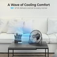 9 inch Cradle Fan, 3 Speed Floor or Table Fan with180 Degree Tilt ...