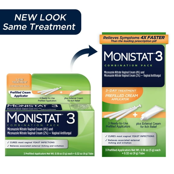 Monistat 1-Day Yeast Infection Treatment | Ovule + Itch Cream ...