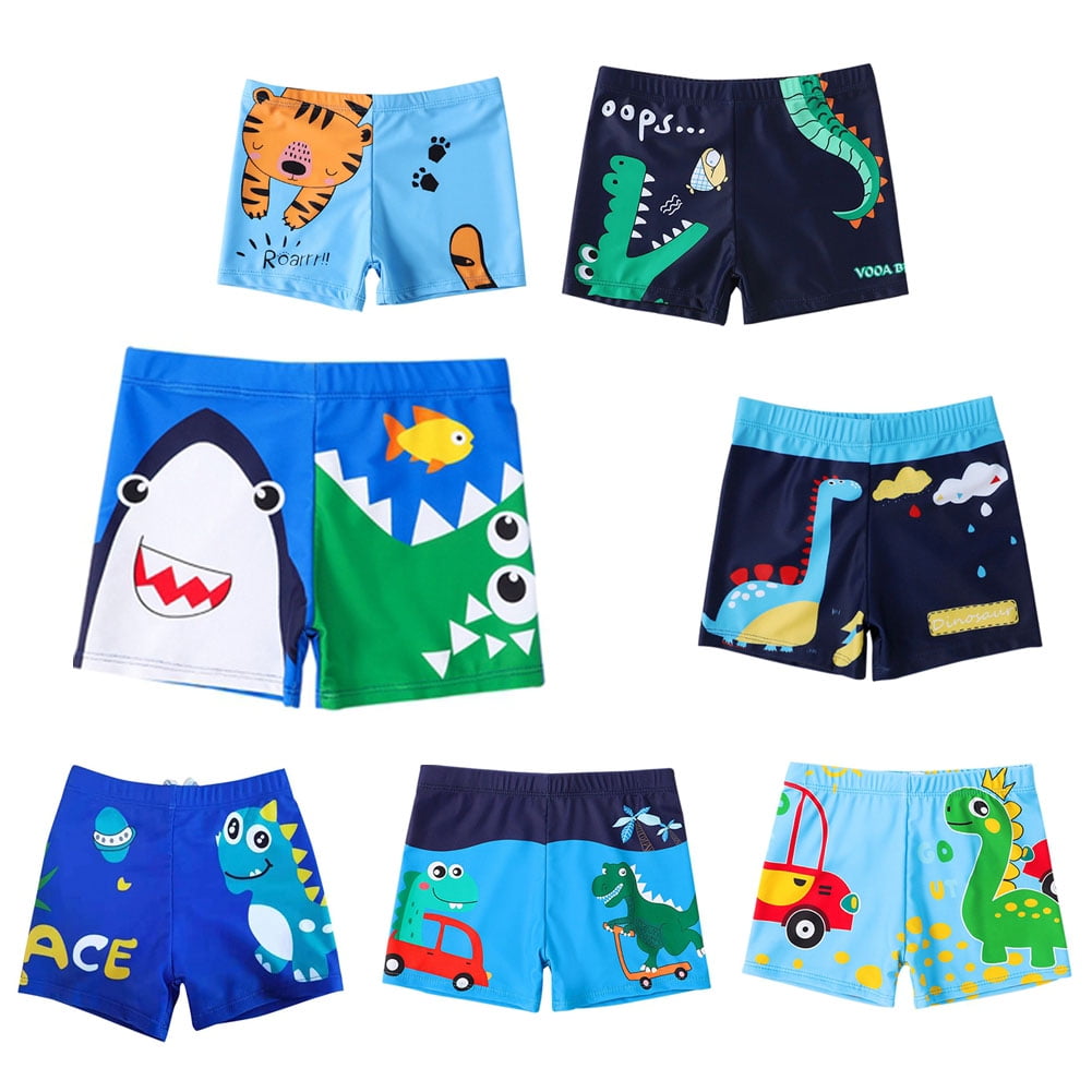 Little Boys Swim Trunks UPF 50+ Toddler Kids Boardshorts Quick Dry ...