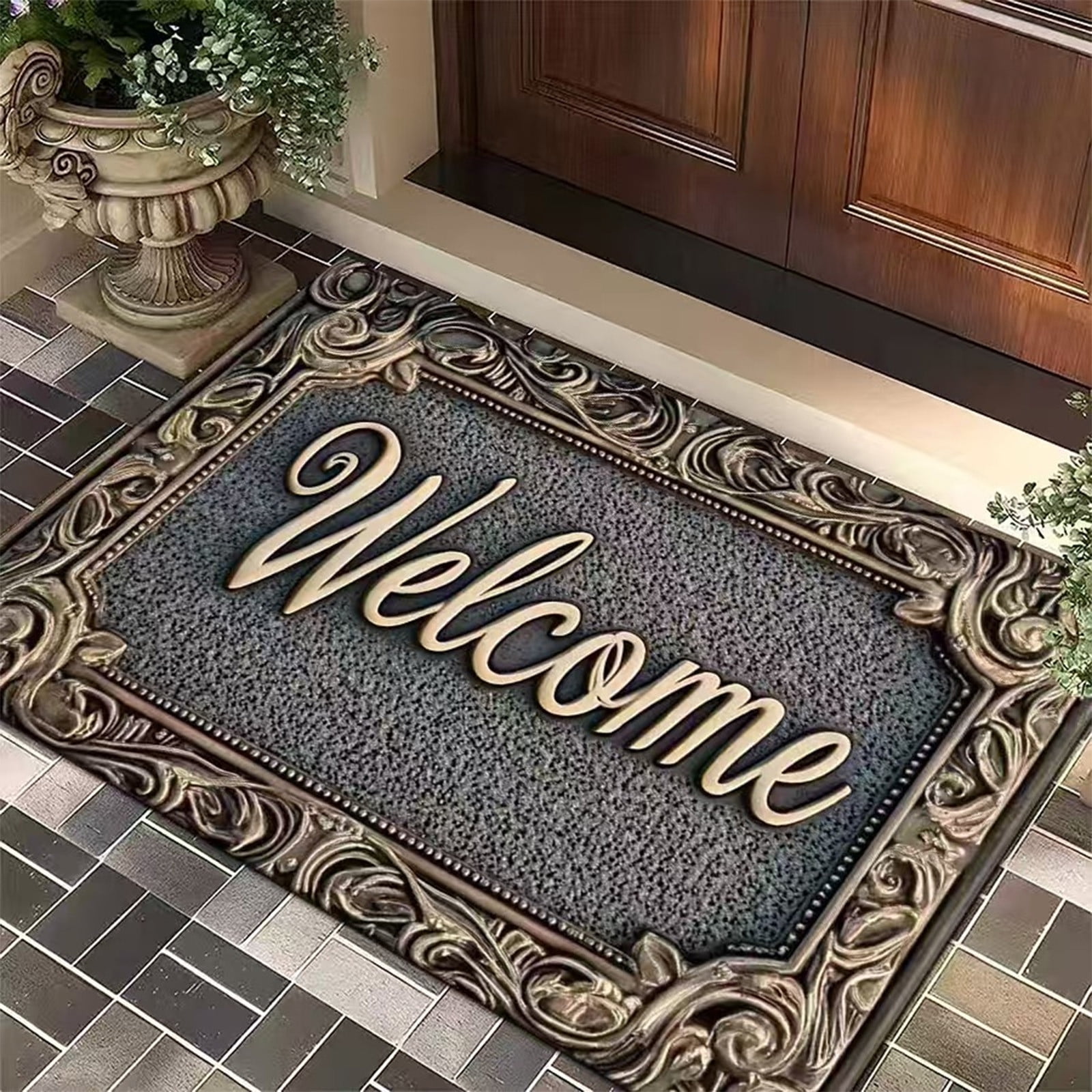 Click here for Sokhug Welcome Front Door Mat  Heavy Duty Easy Cle... prices