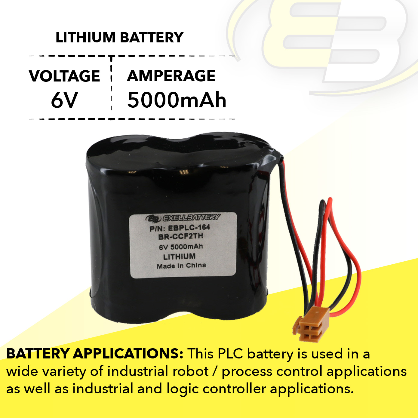 Buy 10pc 6V 5000mAh PLC Batteries Replaces For A06, A98L003100011 ...