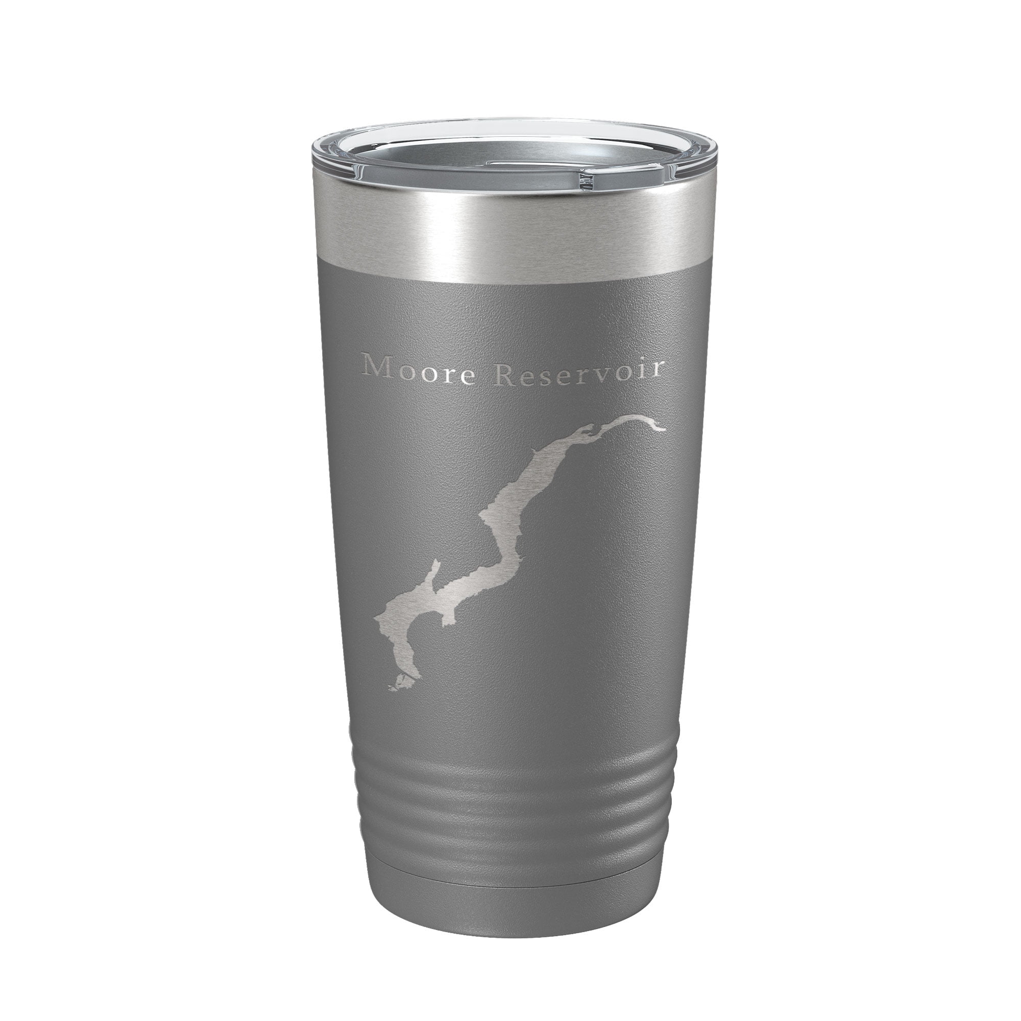Moore Reservoir Tumbler Lake Map Travel Mug Insulated Laser Engraved ...