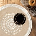 Jute Tassel Round Placemat High End Anti Scald Bowl Mat Dining Table ...