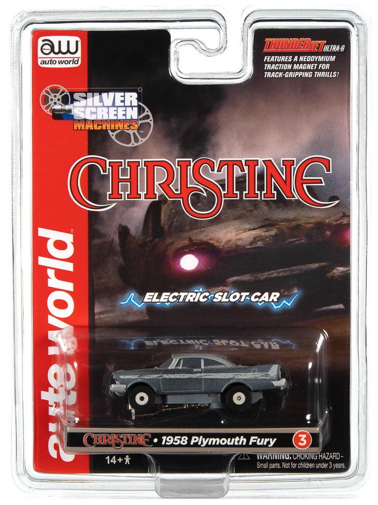 AUTO WORLD SILVER SCREEN MACHINES SC381 R1 Slot Car 1958 Plymouth Fury ...