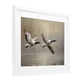 Stupell Industries Mallard Ducks over Pond White Framed Print Under ...