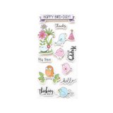 Little Birdie Sticker Embellishment 3/Pkg-Happy Bird-Day - Walmart.com