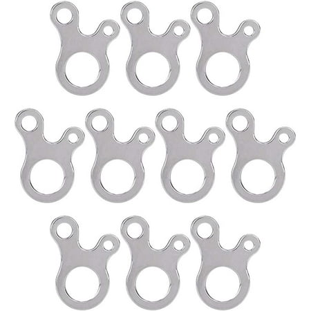 Cam Tent Wind Rope Buckle Outdoor Knot Tools, 10pcs 3 Holes Stainless ...