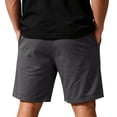 AzureSilk Mens Linen Cargo Shorts Plus Size Loose Casual Summer Elastic ...