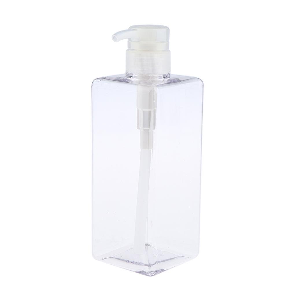 Botella PETG vacía de 650 ml con bomba, envases recargables para champú ...