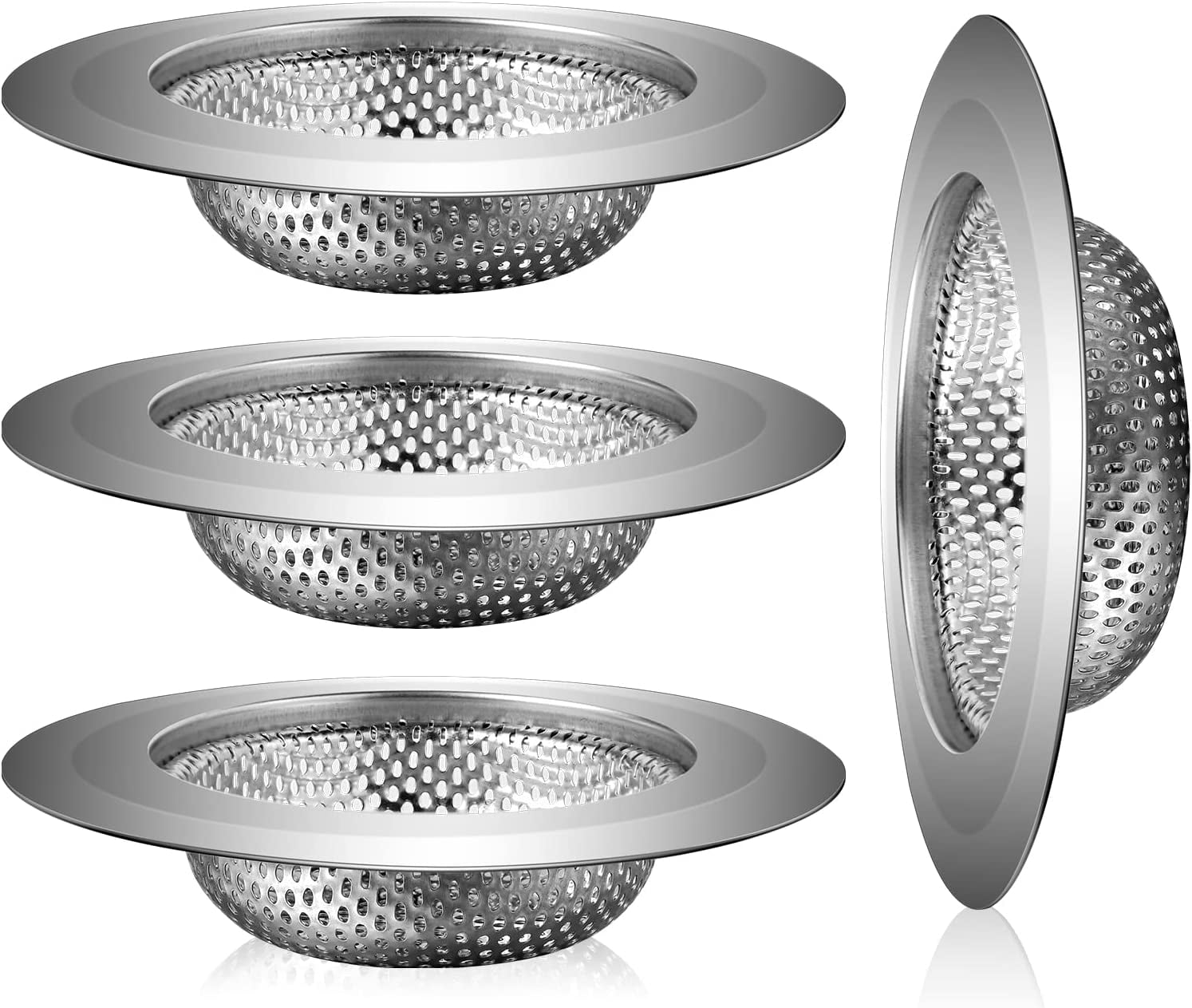 Kitchen Sink Strainers 4.5 inch Stainless Steel Sink Drain Filter Food ...