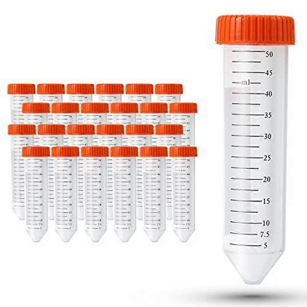 Conical Centrifuge Tubes 50Ml, 25 Pcs, Sterile Test Tubes with Screw ...