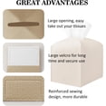 Tissue Box Cover Holder Square Tissue Cube Cover PU Leather Tissue ...