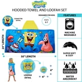 Nickelodeon SpongeBob SquarePants Kids' Cotton Hooded Beach Bath Towel ...