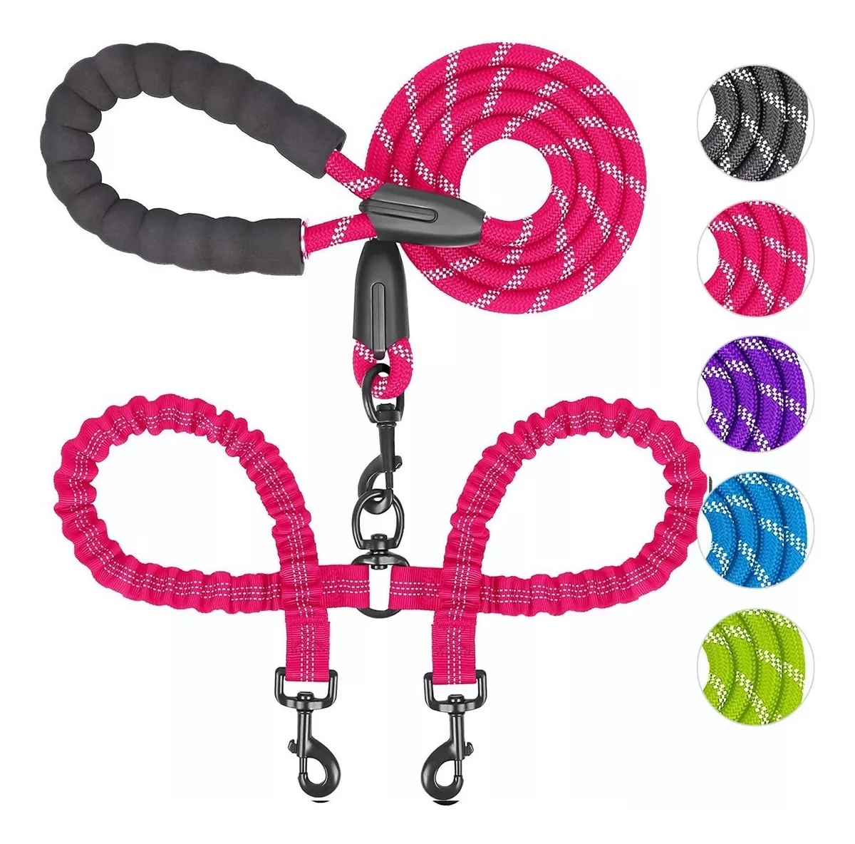 Correas Para Doble Perros Resistencia Fuerte Rotación 360 ° | Walmart ...