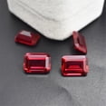 Lab Created Rectangle Red Ruby Beads, Synthetic DIY Jewelry Accessories ...