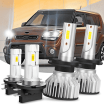 KIA Soul 2012-2013 H11B LED Headlight Bulbs Kit, Low Beam Plug&Play ...