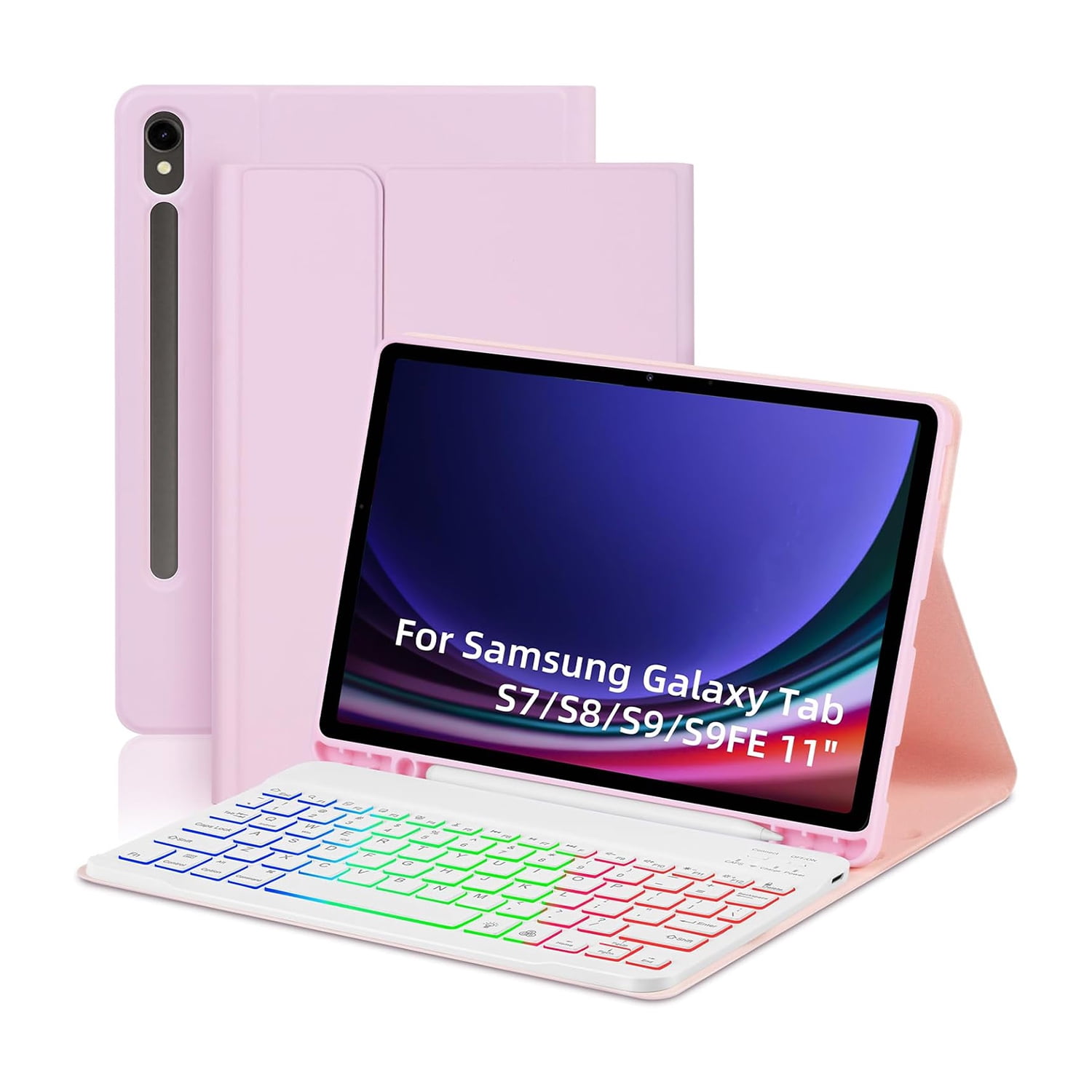 Click here for Unbranded 7-Color Backlit Bluetooth Keyboard Case... prices