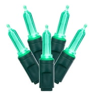 Vickerman 70 Green M5 LED Icicle Light on White Wire, 9' Christmas ...