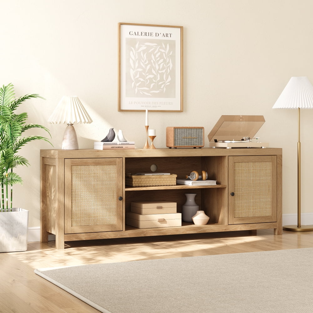 Click here for Alician Rattan Tv Stand For 65 Inch  Boho Entertai... prices